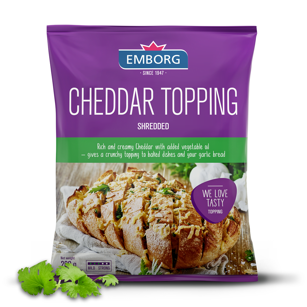 Natural Shredded Cheddar Topping - Emborg Natural Shredded Cheddar Topping - Emborg