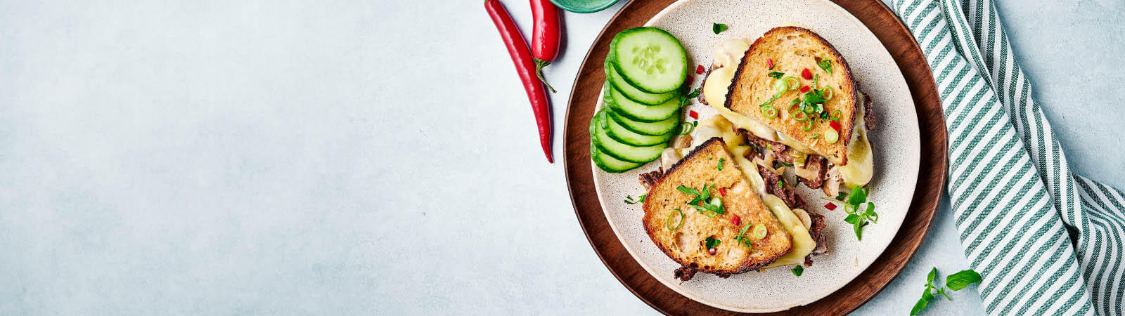 Korean-inspired Bulgogi Grilled Cheese Toast - Emborg
